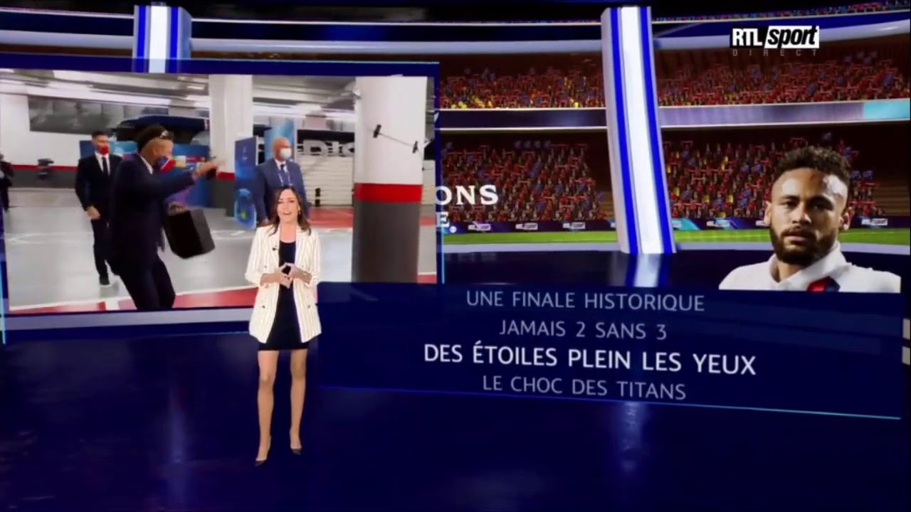 Anne Ruwet RTL Avant match Champions League 23 août 2020 (no sound ...