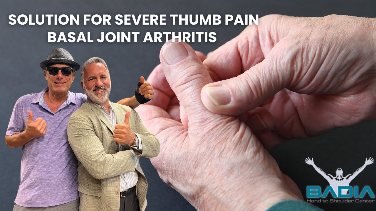 Patient finds a solution for severe thumb pain after years of failed ...