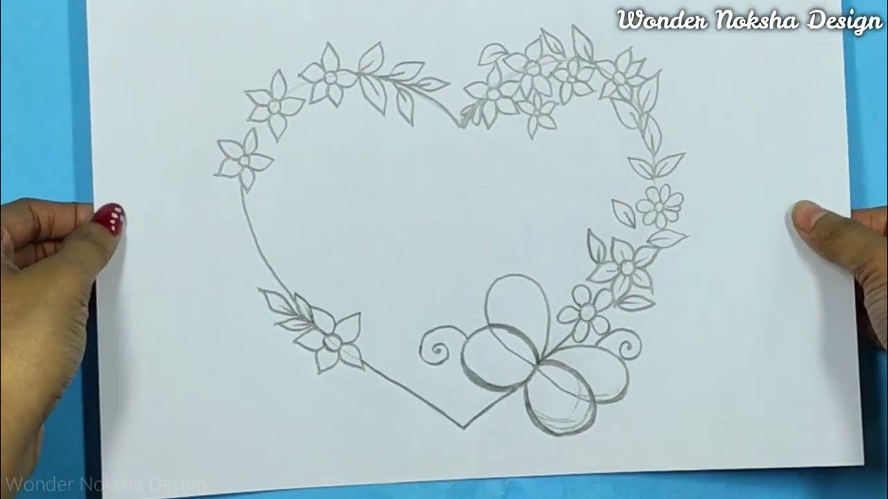 How to Draw a Perfect Heart / Super Easy Step by Step Pencil Drawing ...