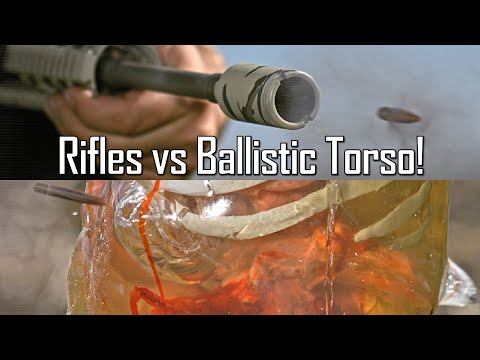 Gewehre gegen ballistischen Torso! - Ballistische Hochgeschwindigkeit
