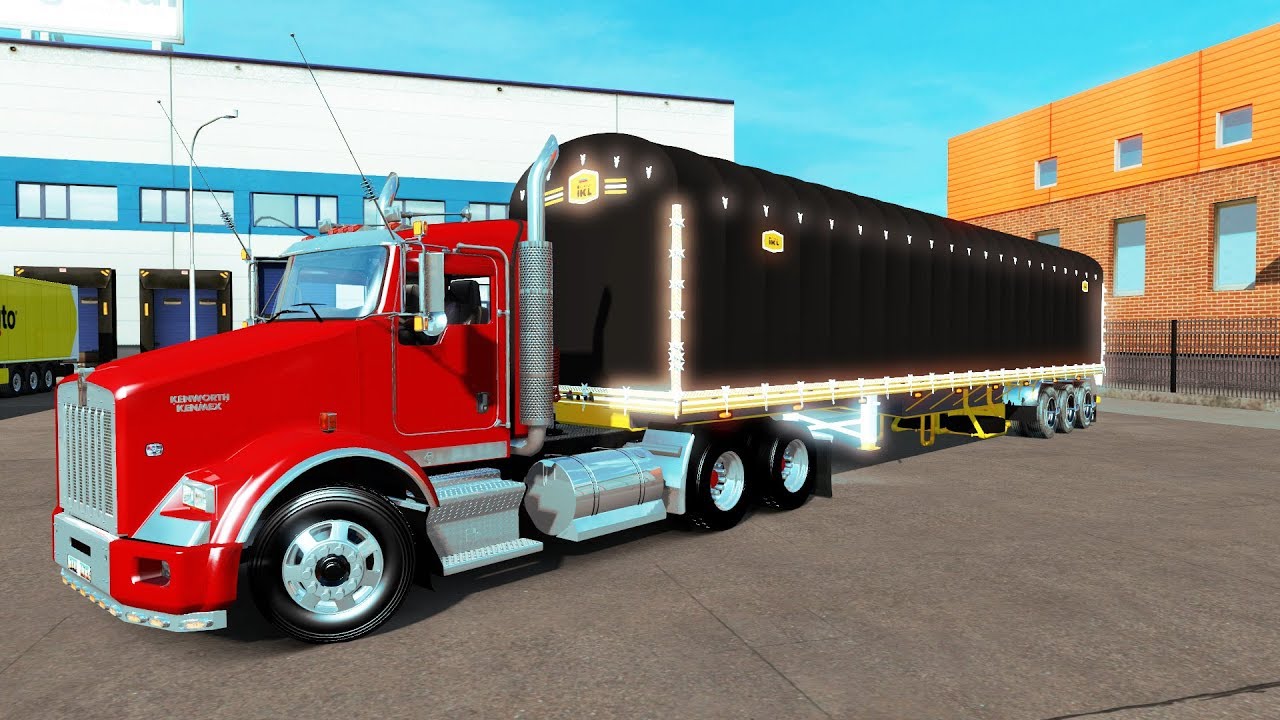 Colombia! Tracto mula Kenworth T800 y Tráiler Encarpado estilo ...