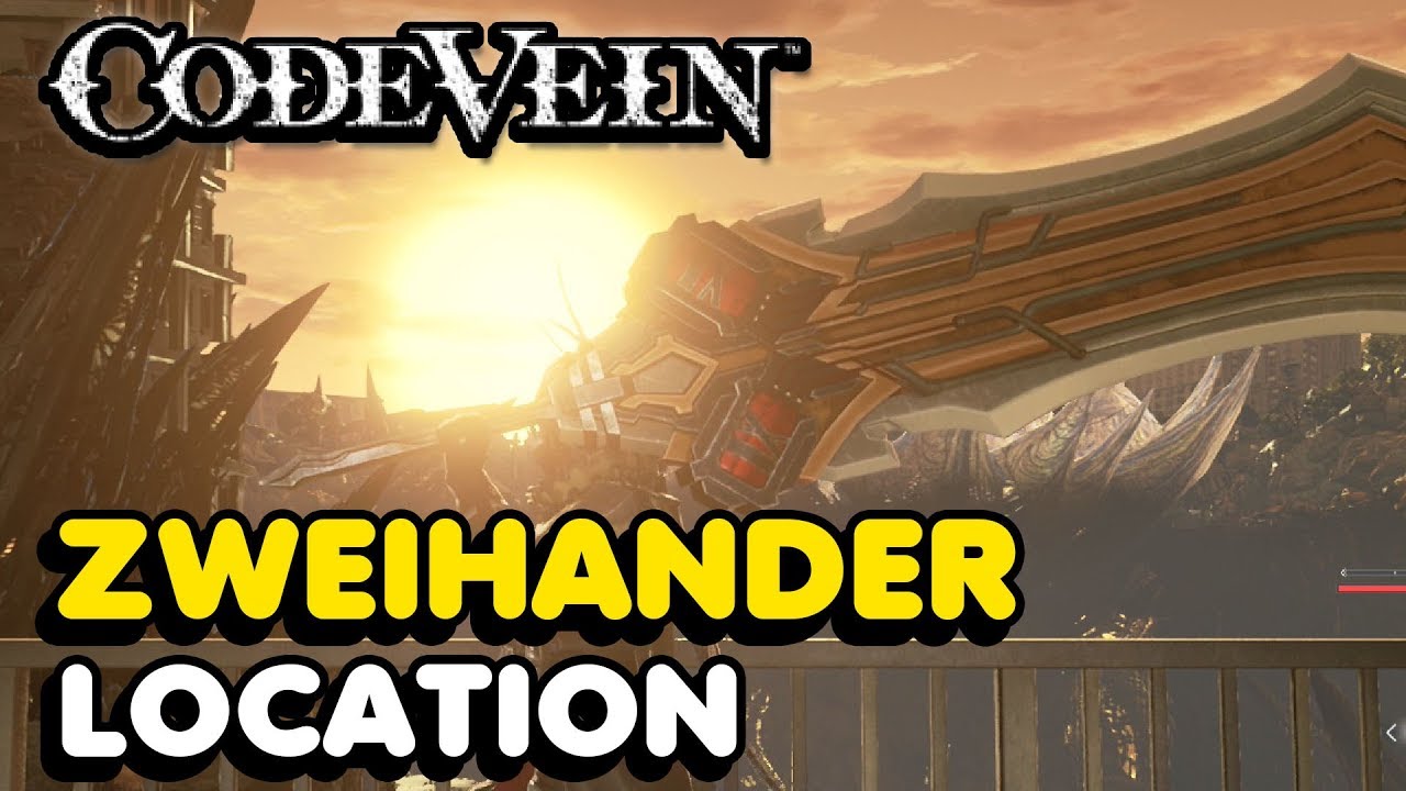 Code Vein - How To Get The "ZWEIHANDER" (Hidden Weapon Location) - YouTube