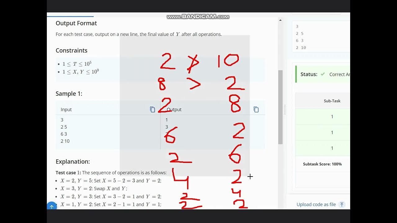 Sub or Swp | ASM120 | Codechef STARTERS 120 | Full Solution with code - YouTube