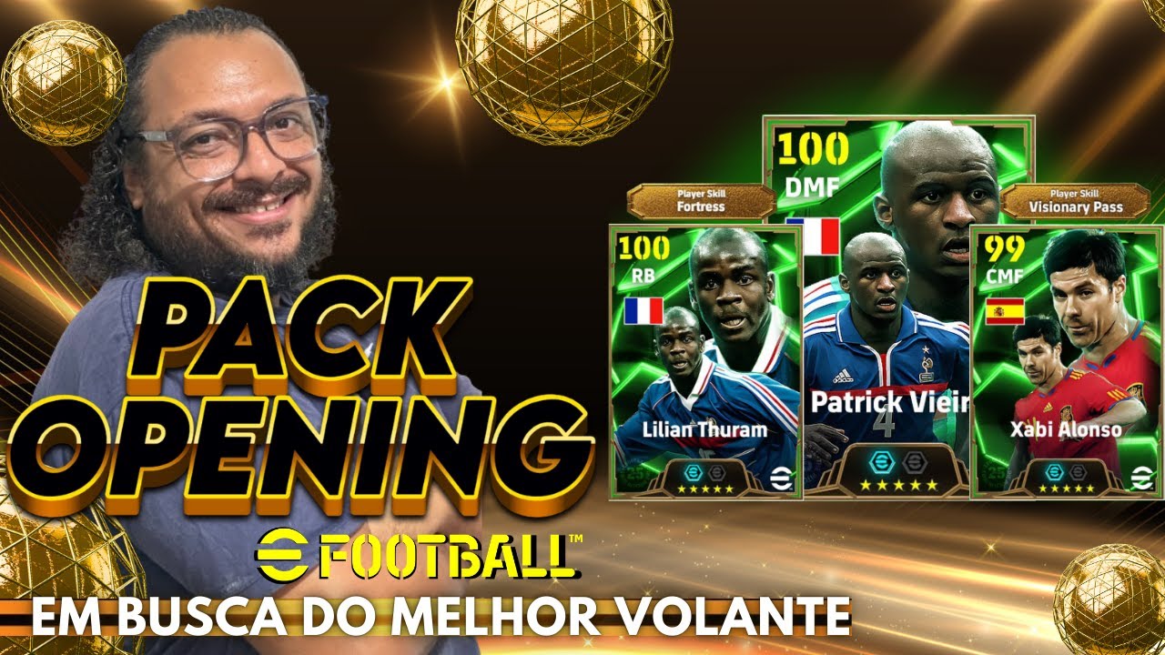 PACK OPENING EFOOTBALL em Busca do Melhor Volante (PATRICK VIEIRA ...