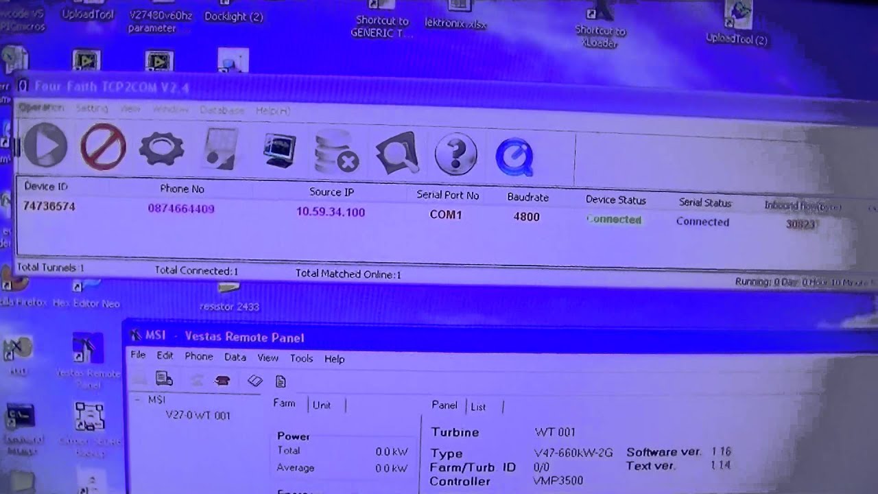 FREE Vestas V47 scada using GSM/GPRS & Vestas Remote Panel - YouTube