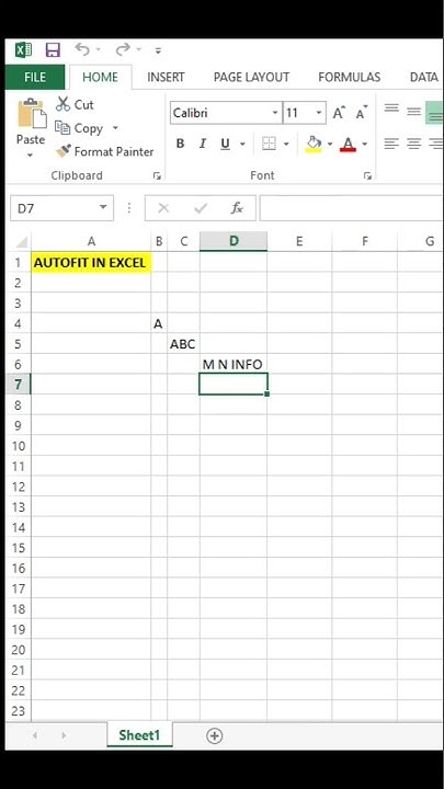 How to use AUTOFIT IN EXCEL #shorts - YouTube