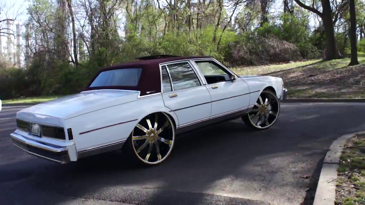 White Box Chevy On 28s Chevy Caprice Morphed Quickly From Derelict