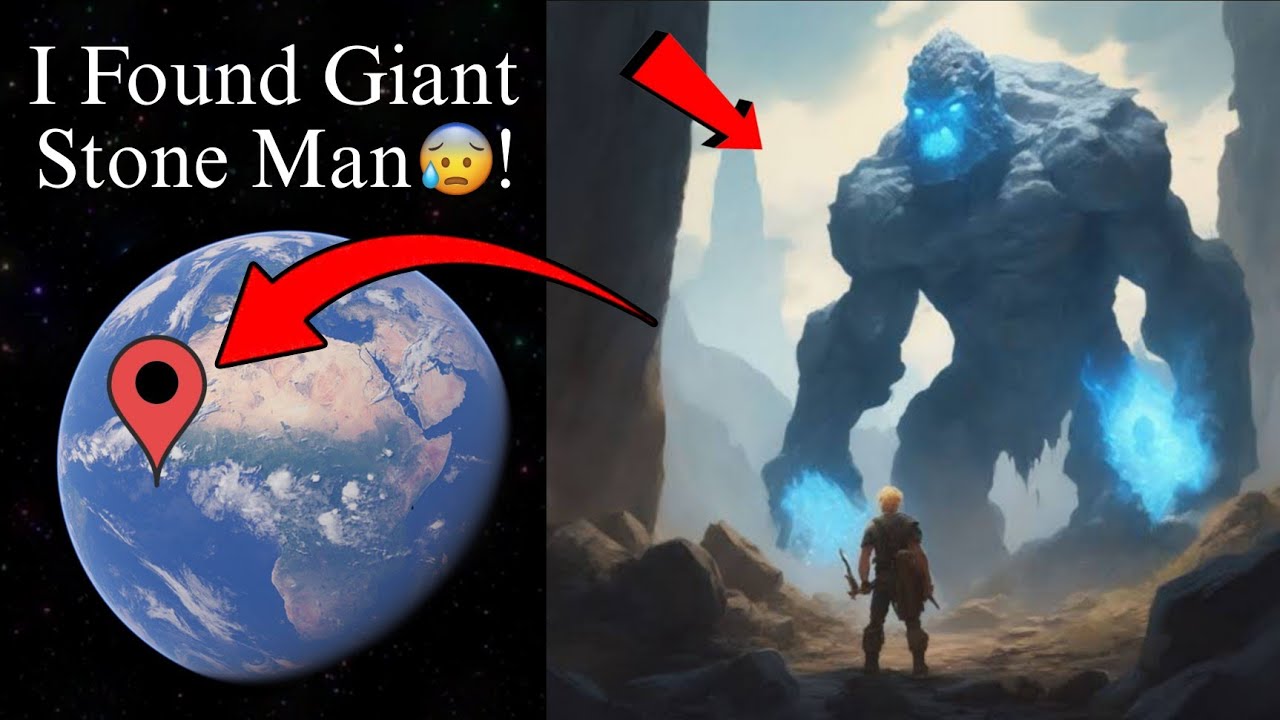 I Found Giant Stone Man In Real Life Caught On Google Earth and Google ...