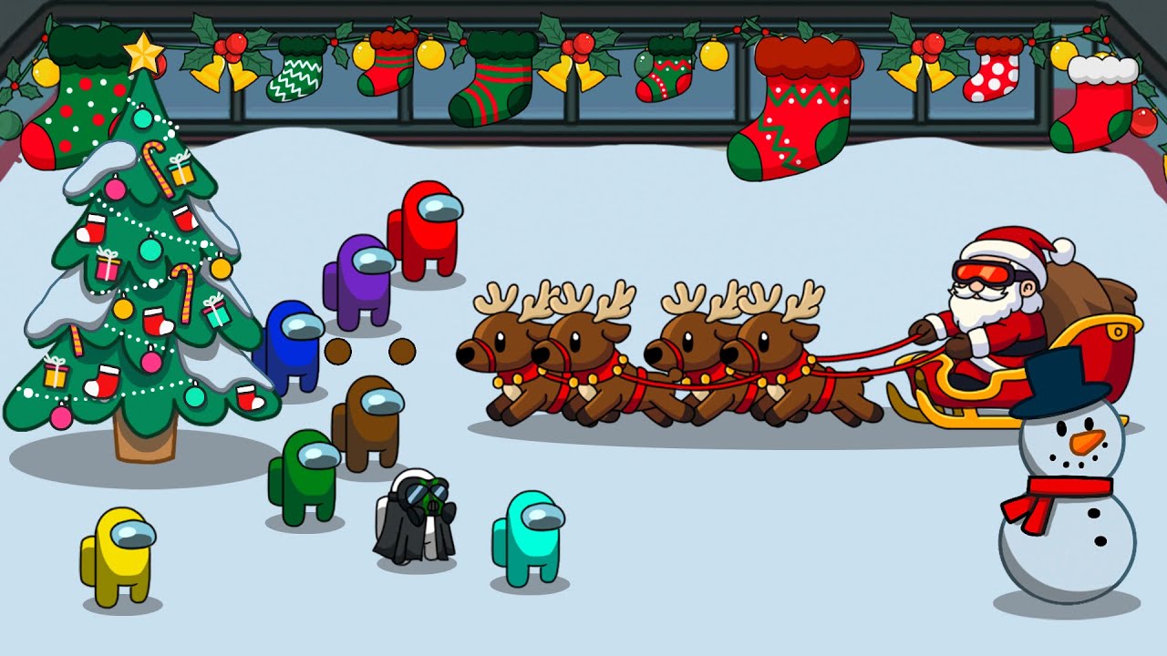 THE NIGHT WE SAW SANTA | Among Us Christmas Special - YouTube