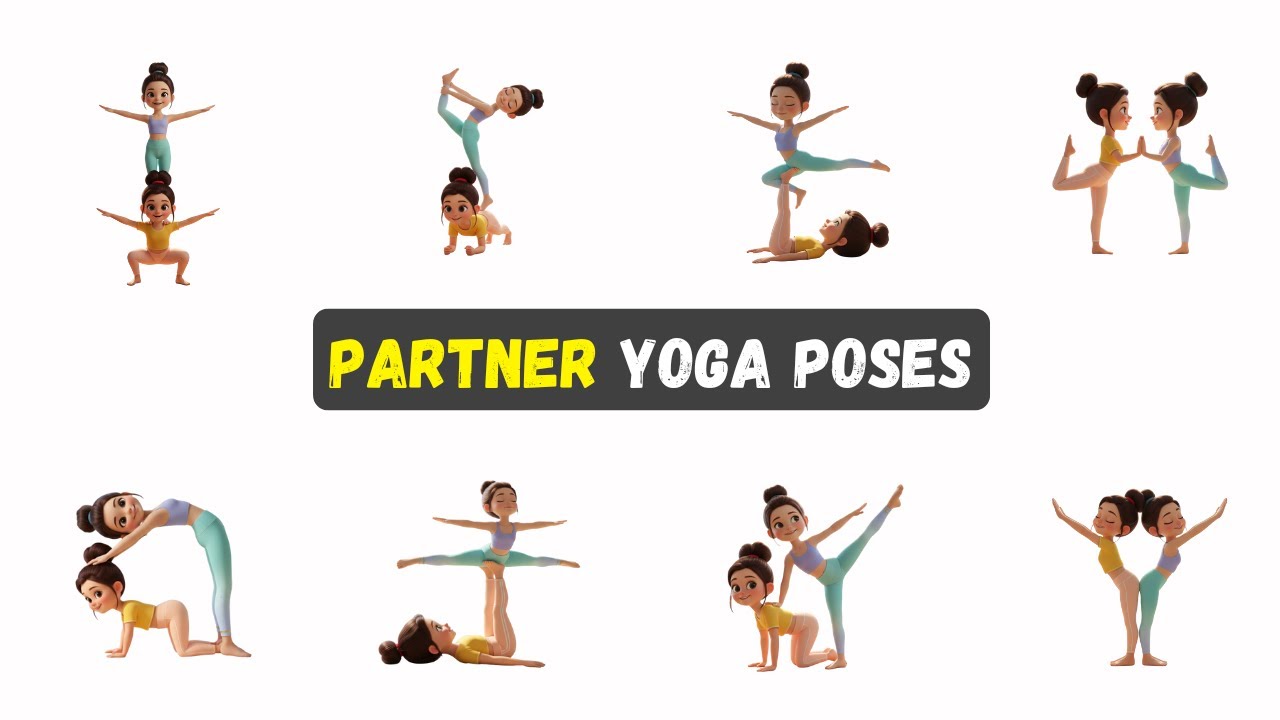 Partner Acro Yoga for Kids 🤸‍♀️ | Fun Balance Challenge & Teamwork ...