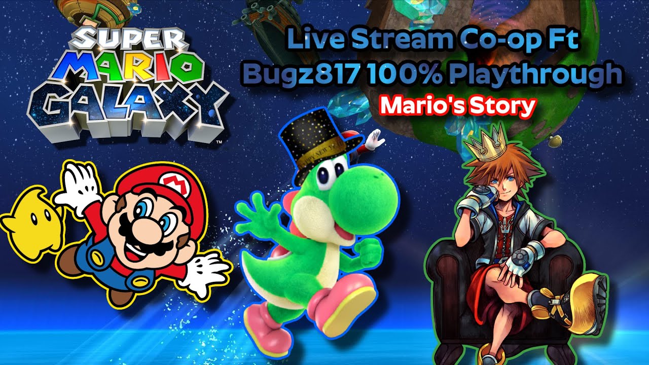 Super Mario Galaxy Live Stream Co-op Playthrough Part 3 Let's Try to ...