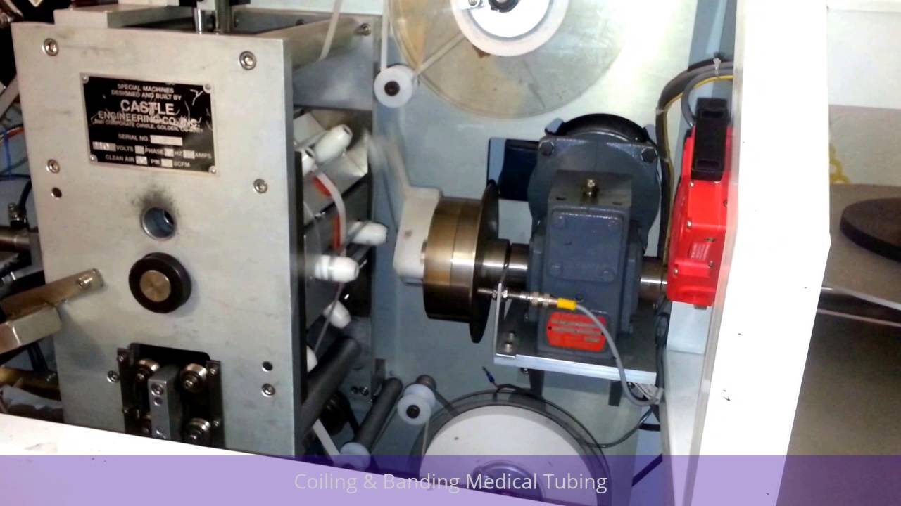 Coiling & Banding Medical Tubing - YouTube