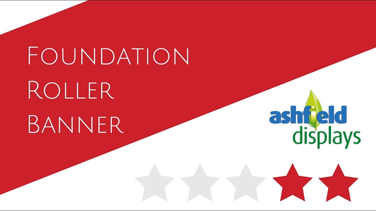 How to Put up the Foundation Roller Banner - Ashfield Displays - YouTube