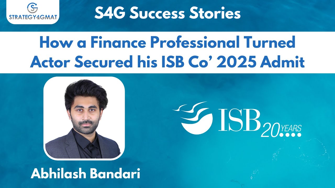 From Finance to Movies to ISB!!- S4G Success stories - YouTube