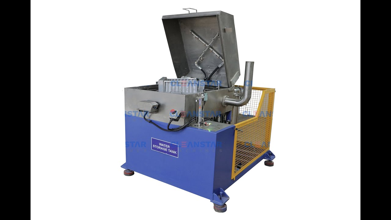 Rotary Type AHU filter Cleaning Machine - YouTube