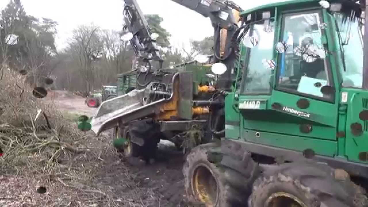 trees Chipping with a / versnipperen met timberjack 1110 D by Epe ...