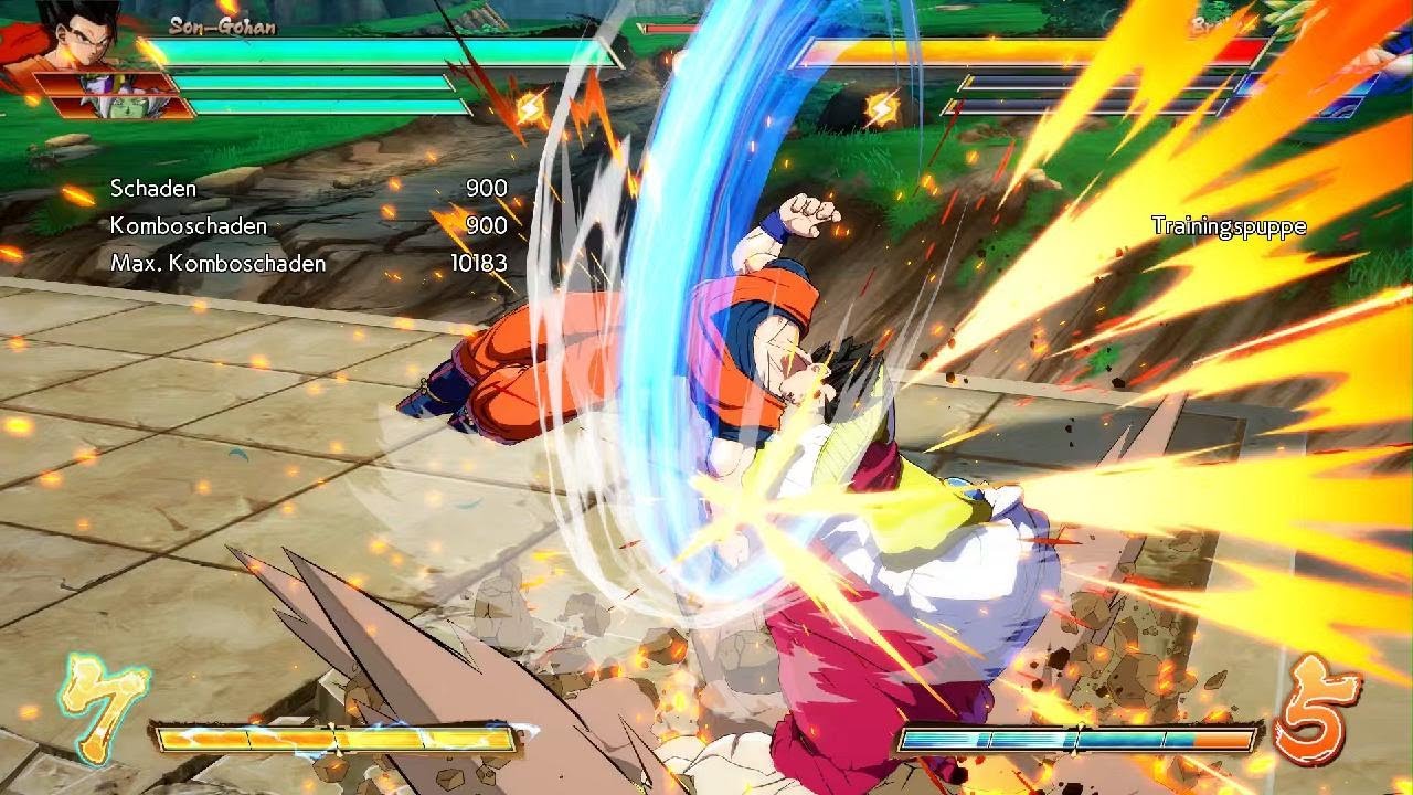 DBFZ Ultimate Gohan poti lvl7 solo ToD combo - YouTube