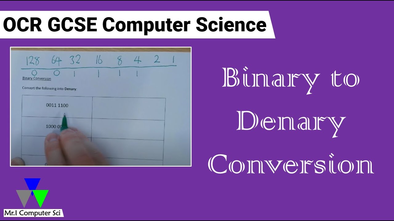Binary to Denary Conversion | GCSE Computer Science - YouTube