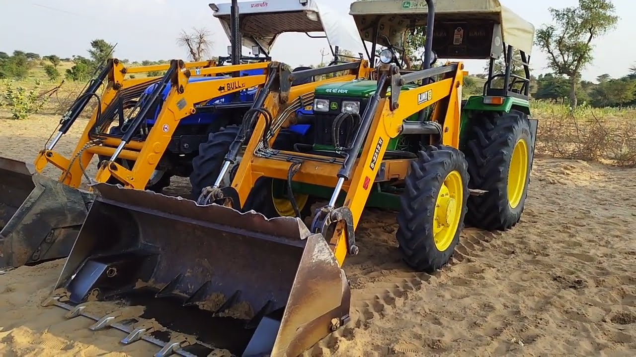 john deere new holland loader back side view - YouTube