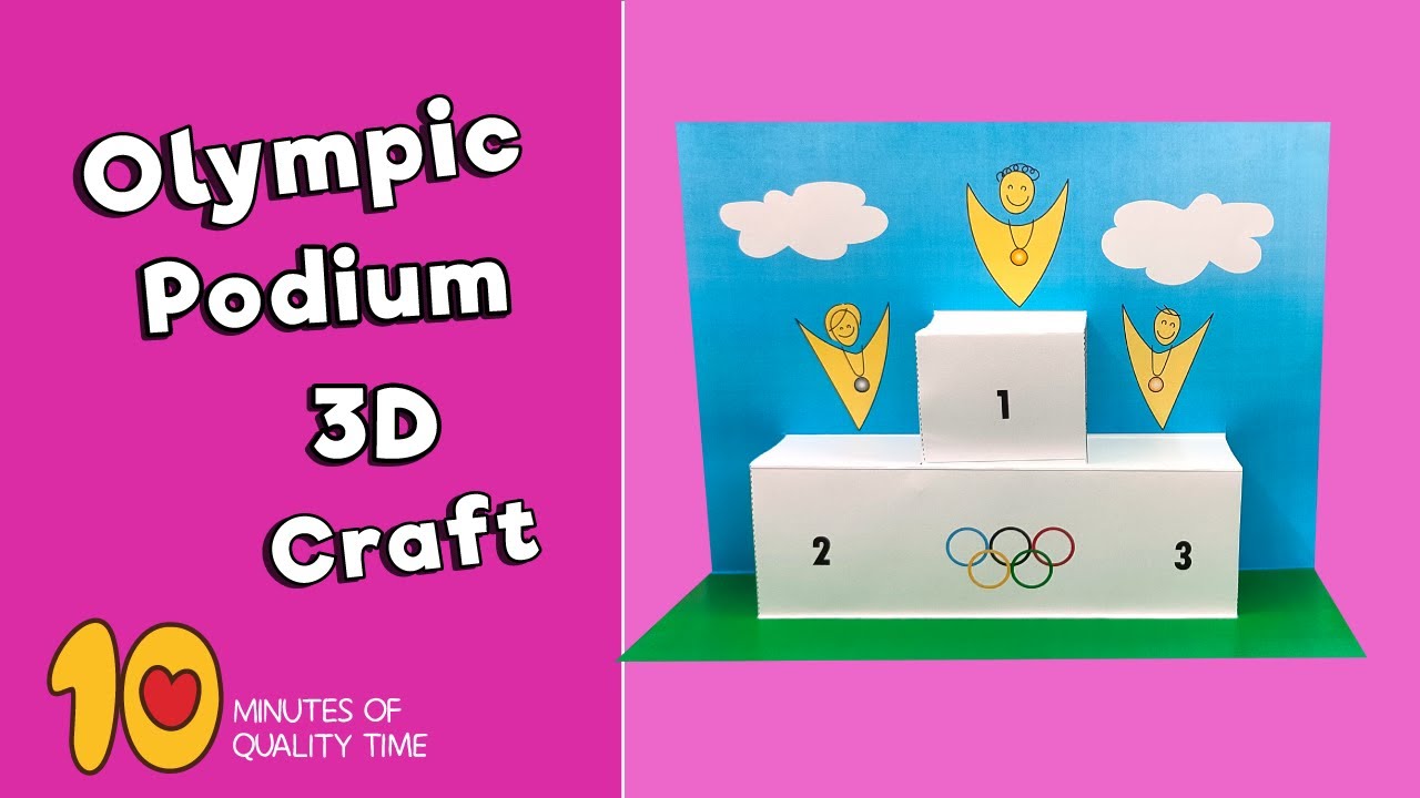 Olympic Podium 3D Craft - YouTube