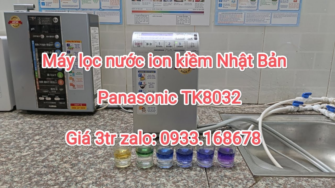Báo giá máy lọc nước ion kiềm Panasonic TK8032. Zalo: 0933.168678 - YouTube