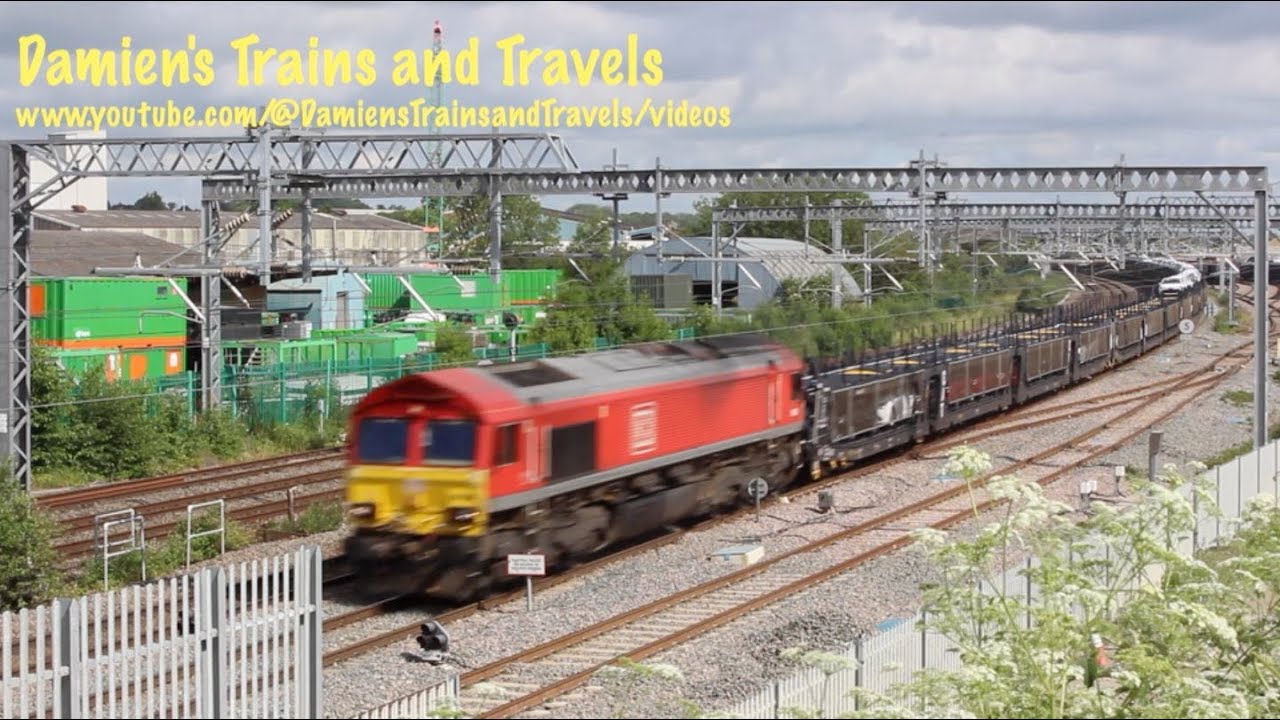 Class 66 No. 66206, Toyota Car Train, Finedon Road Industrial Estate ...