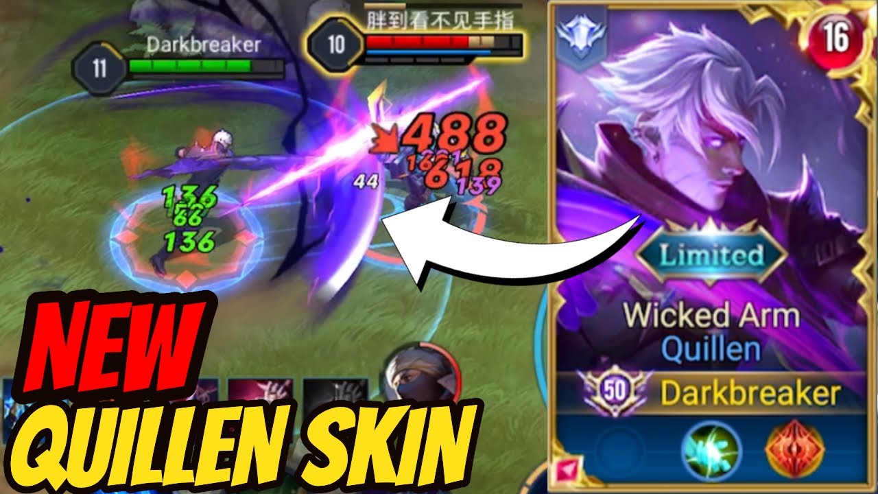 I'm BACK with the NEW QUILLEN SKIN Wicked Arm + SOLO Rank Game | AoV ...