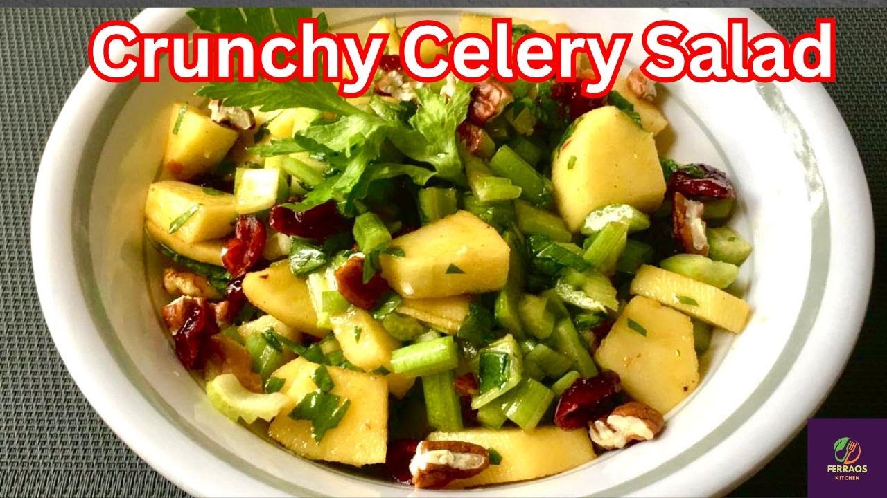 How To Make Crunchy Celery Salad | Healthy Celery & Apple Salad | Healthy Celery Salad - YouTube