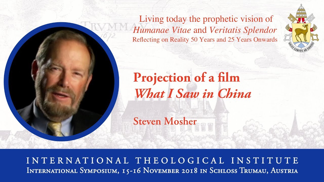 ITI International Symposium - Steven Mosher (4/16) - YouTube