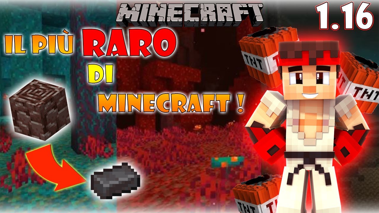 Minecraft 1.16: COME TROVARE il BLOCCO PIU' RARO di MINECRAFT ...