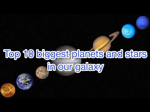 Top 10 biggest planets and stars in Milkyway galaxy #youtube #india # ...