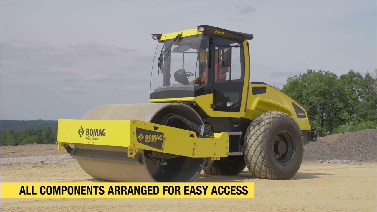 BOMAG Single Drum Rollers Smart Line - Operator comfort - YouTube