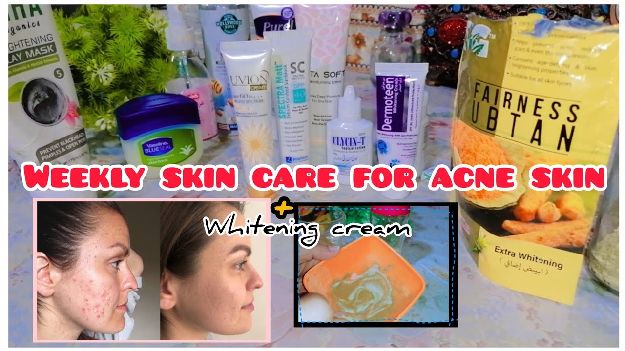 Weekly skin care routine - for acne skin |dermatologist recommended # ...