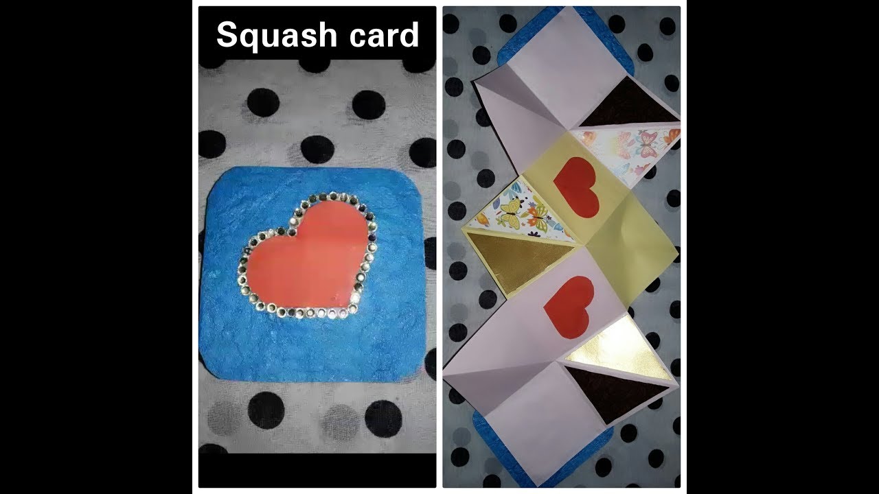 How to make a sqaush card - YouTube