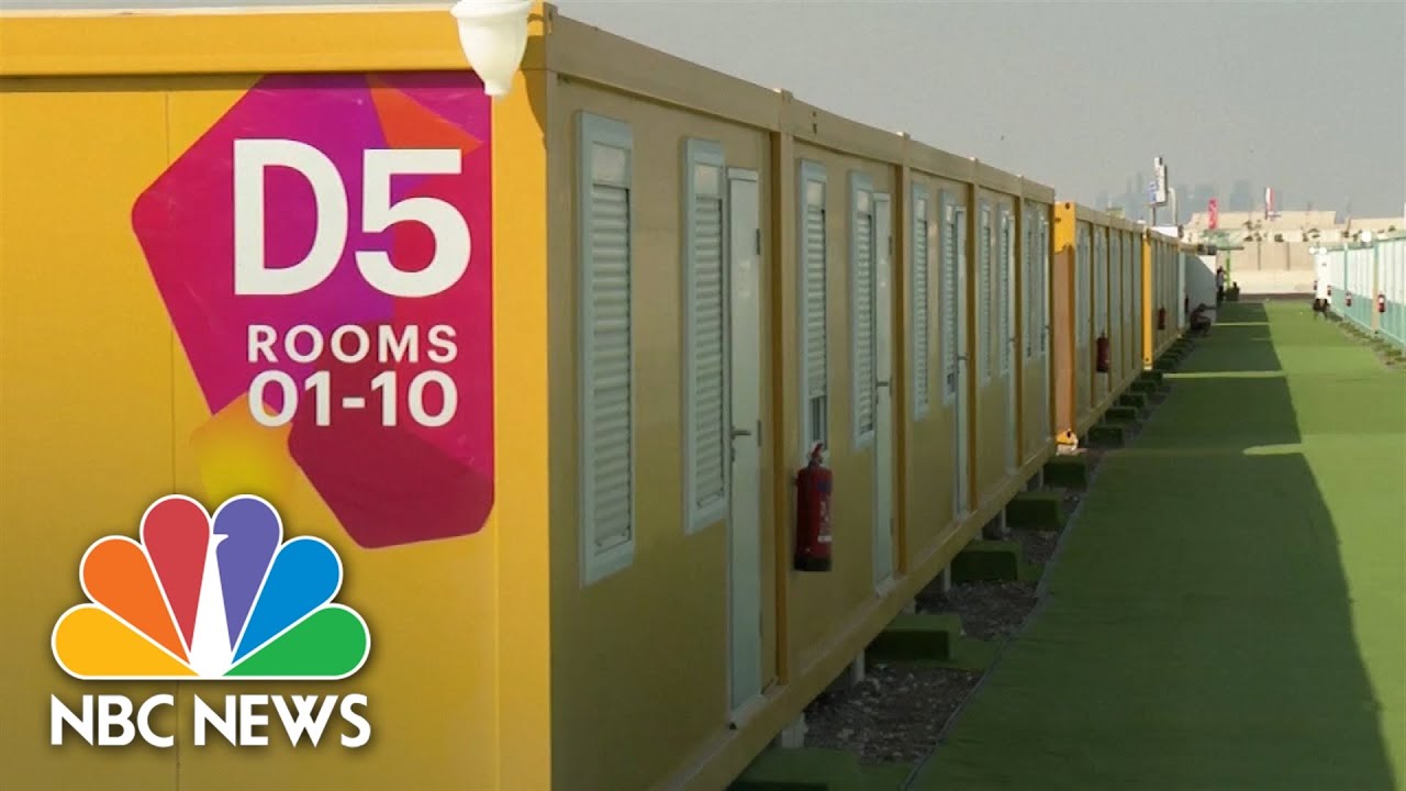 World Cup Soccer Fans Offered Shipping Container Accommodation - YouTube