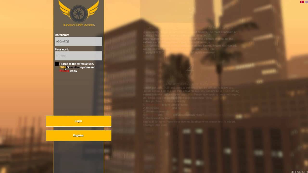 TDA//Gaming - Login Panel İlk Bakiş - YouTube