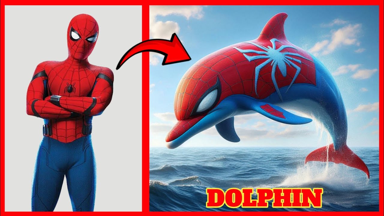AVENGERS but DOLPHIN 🐬 VENGERS 🔥 All Characters (marvel & DC) 2025 ...