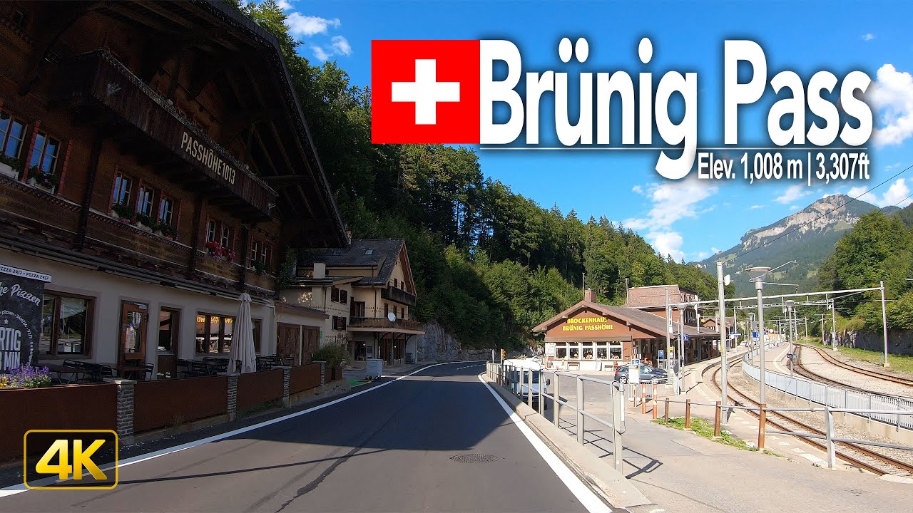 Brünig Pass, Switzerland 🇨🇭 Driving from Meiringen to Giswil across the ...