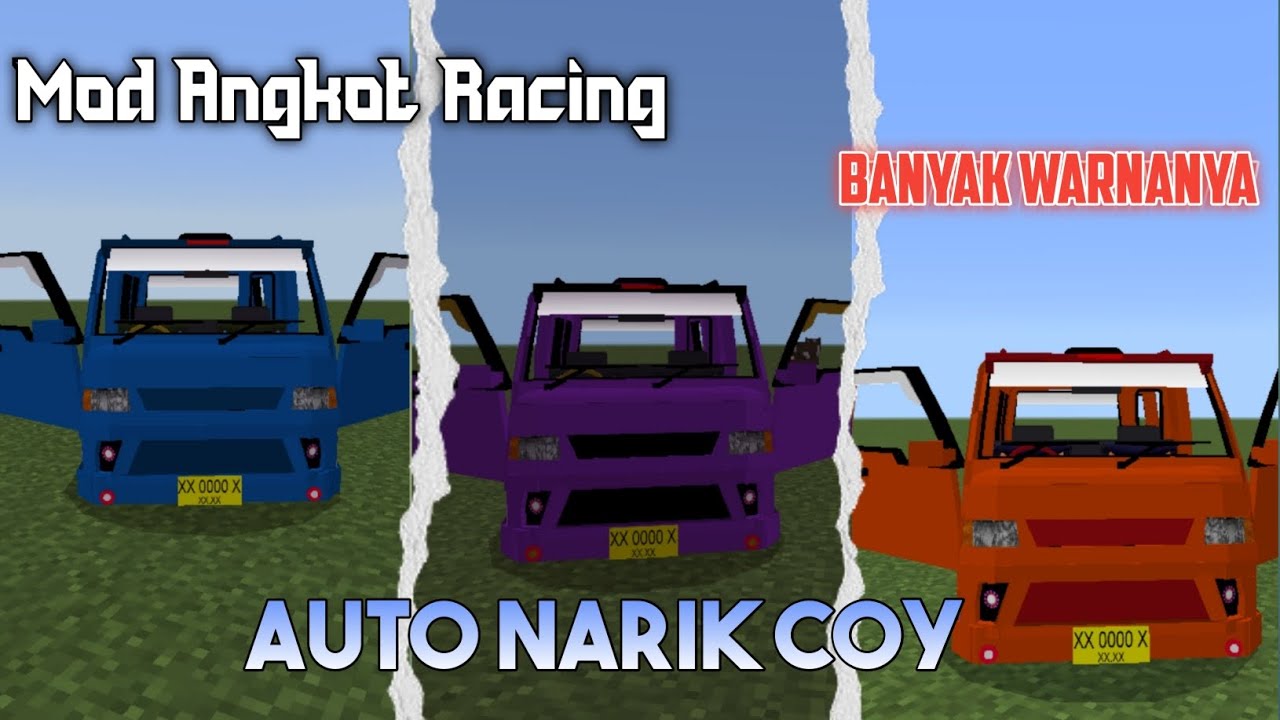 Mod Angkot Racing di Minecraft Pocket editio - YouTube
