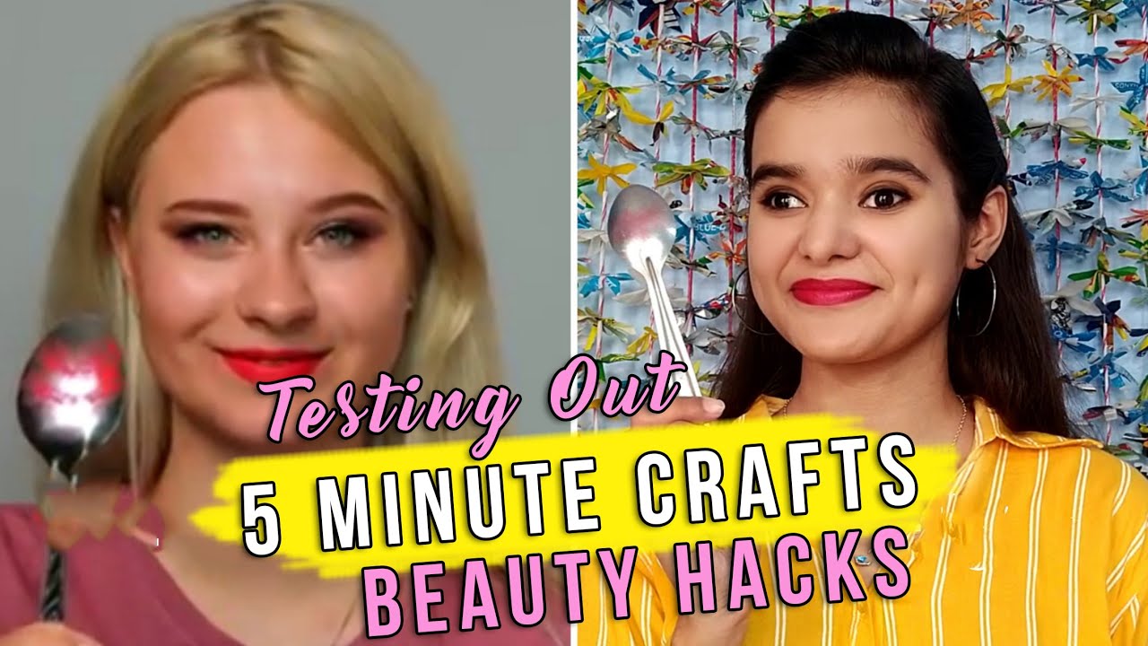 Testing Out Viral Beauty Hacks By 5 Minute Crafts Youtube