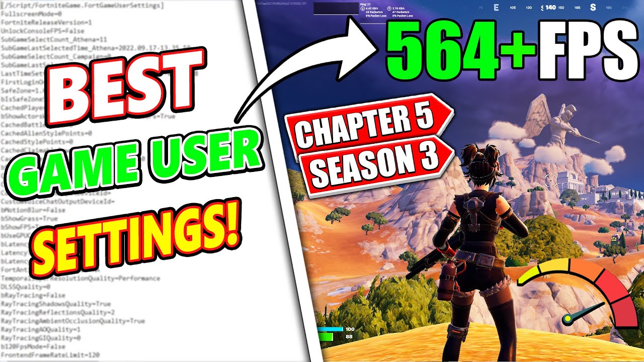 Best Game User Settings in Fortnite Chapter 5 Season 3! 🚀(Reduce Input ...