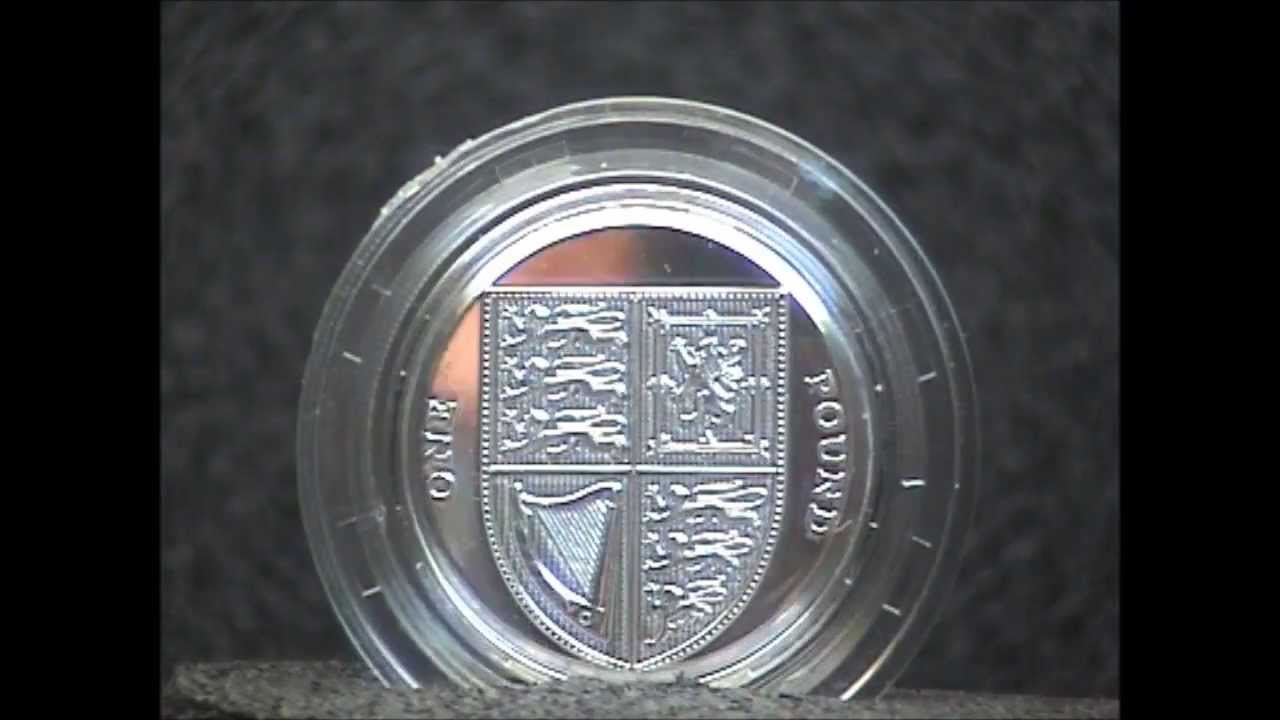 2013 Coins:British One Pound Silver Brilliant Uncirculated Coin Royal ...