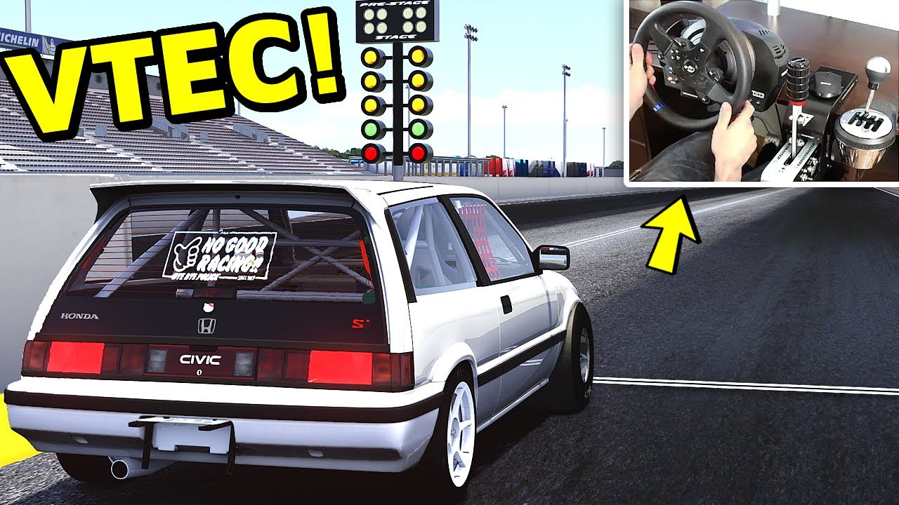 Joined a Drag Race with a 1200 HP CIVIC! - Assetto Corsa - YouTube