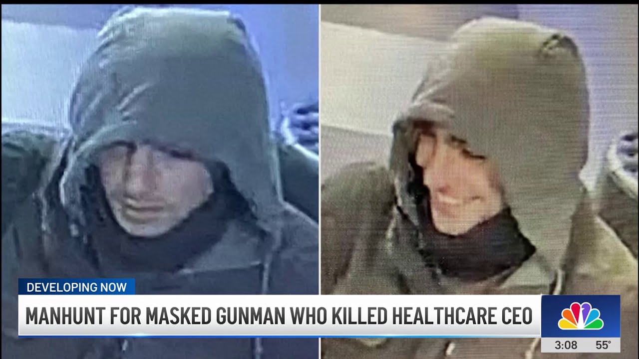 New images of gunman who killed UnitedHealth CEO in New York City - YouTube