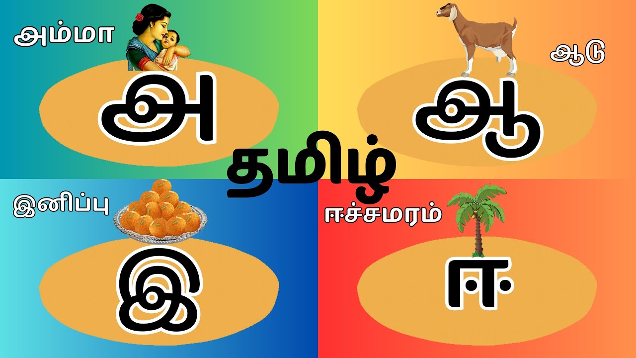 learn uyir ezhuthukal/ tamil alphabets/ vowels in tamizh / அஆஇஈ / உயிர் ...