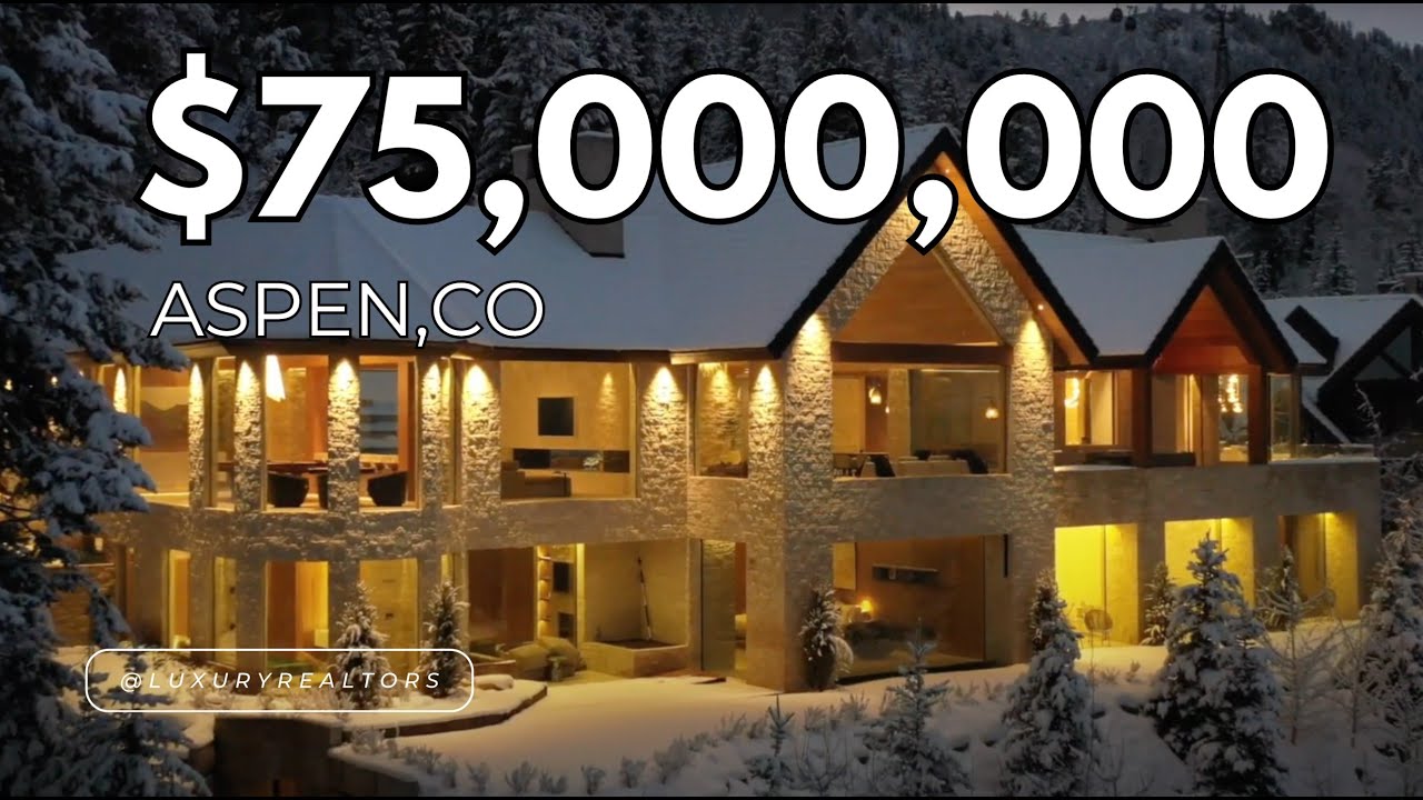 Tour a $75,000,000 Aspen Ski Mansion. - YouTube