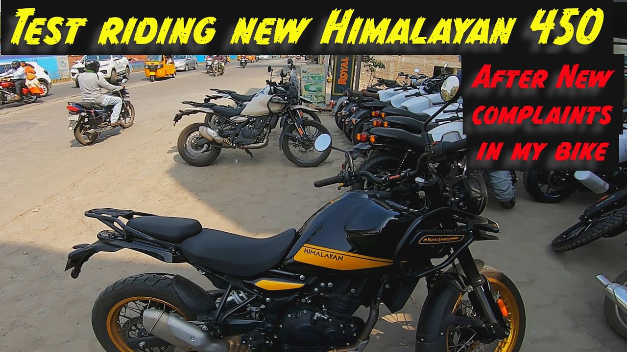 Test riding New Himalayan 450🤷‍♂️🥴 after New problems in my bike😢☹️😵 ...