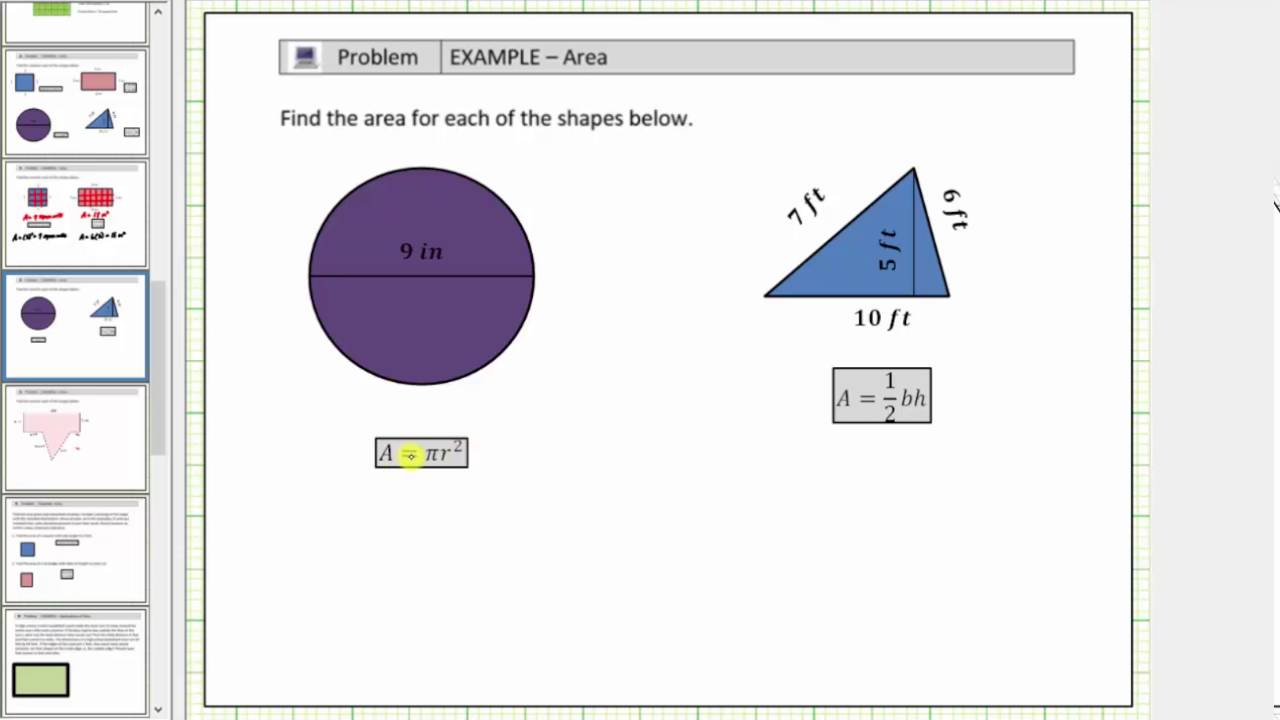 Introduction to Area and Area Formulas - YouTube