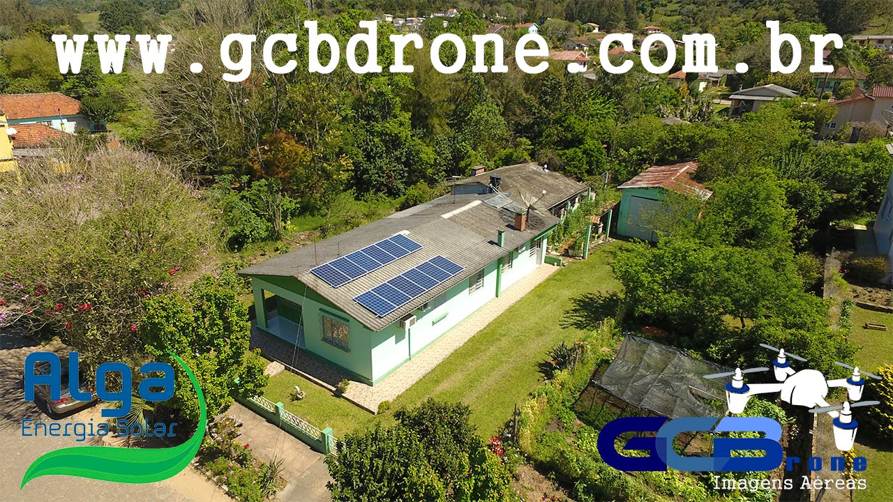 [GCB Drone] Alga Energia Solar - Projeto de Instalação 3Kw - YouTube