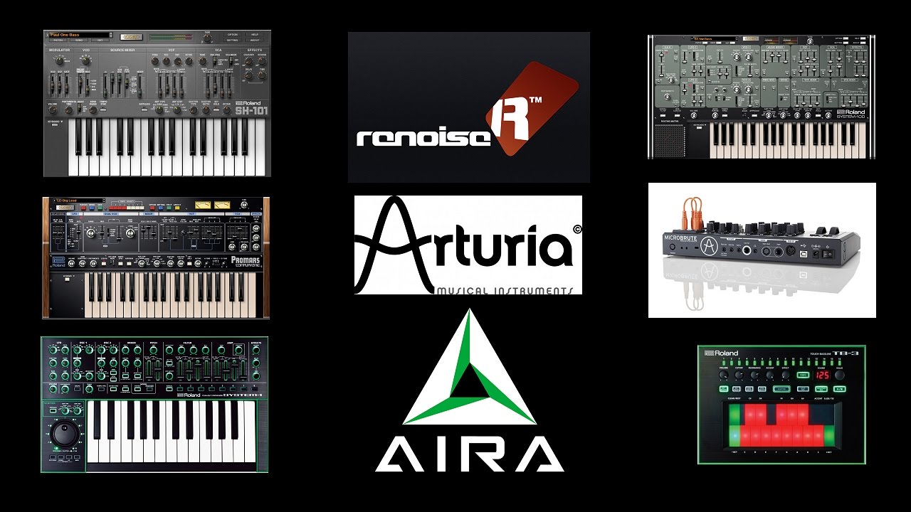 Synth Music - RENOISE - Aira System 1 - Arturia VST - Plug-Out SH101 Promars - YouTube